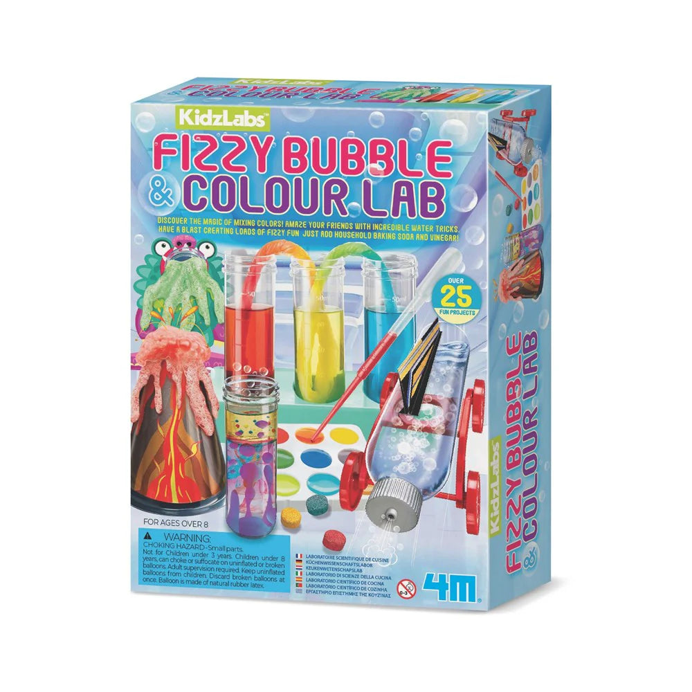 4M - KidzLabs - Fizzy Bubble Colour Lab Kit | Curious Kids Toy Lab