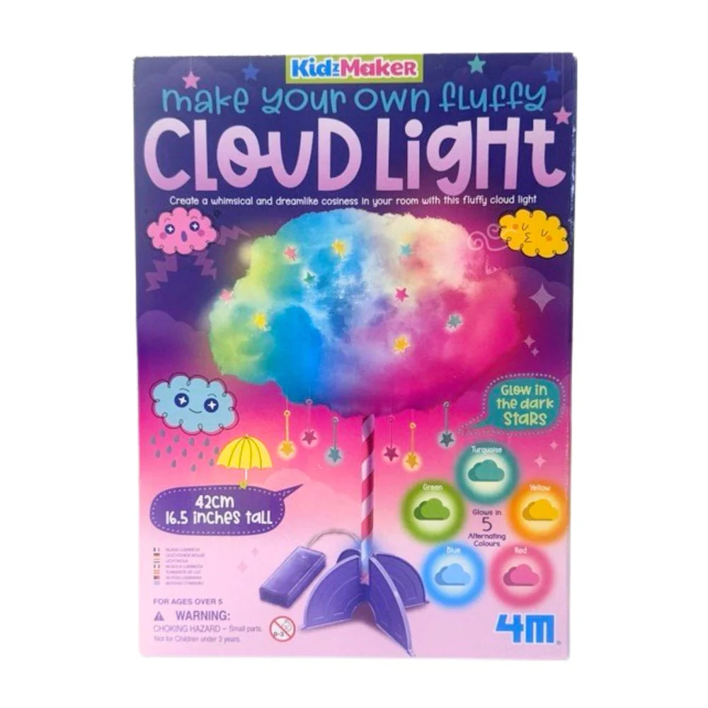 4M - KidzMaker - Make Your Own Fluffy Cloud Light Kit – Curious Kids ...