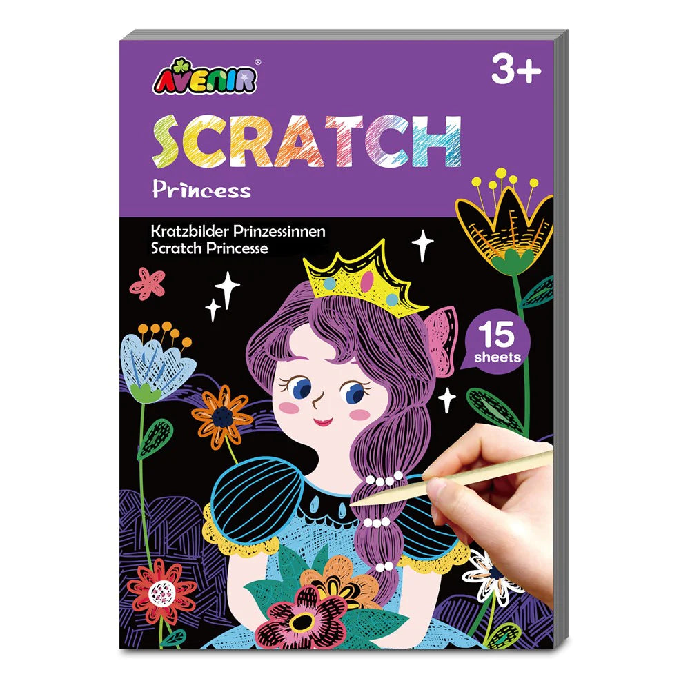 Avenir Scratch Art Mini Book - Princesses | Curious Kids Toy Lab ...
