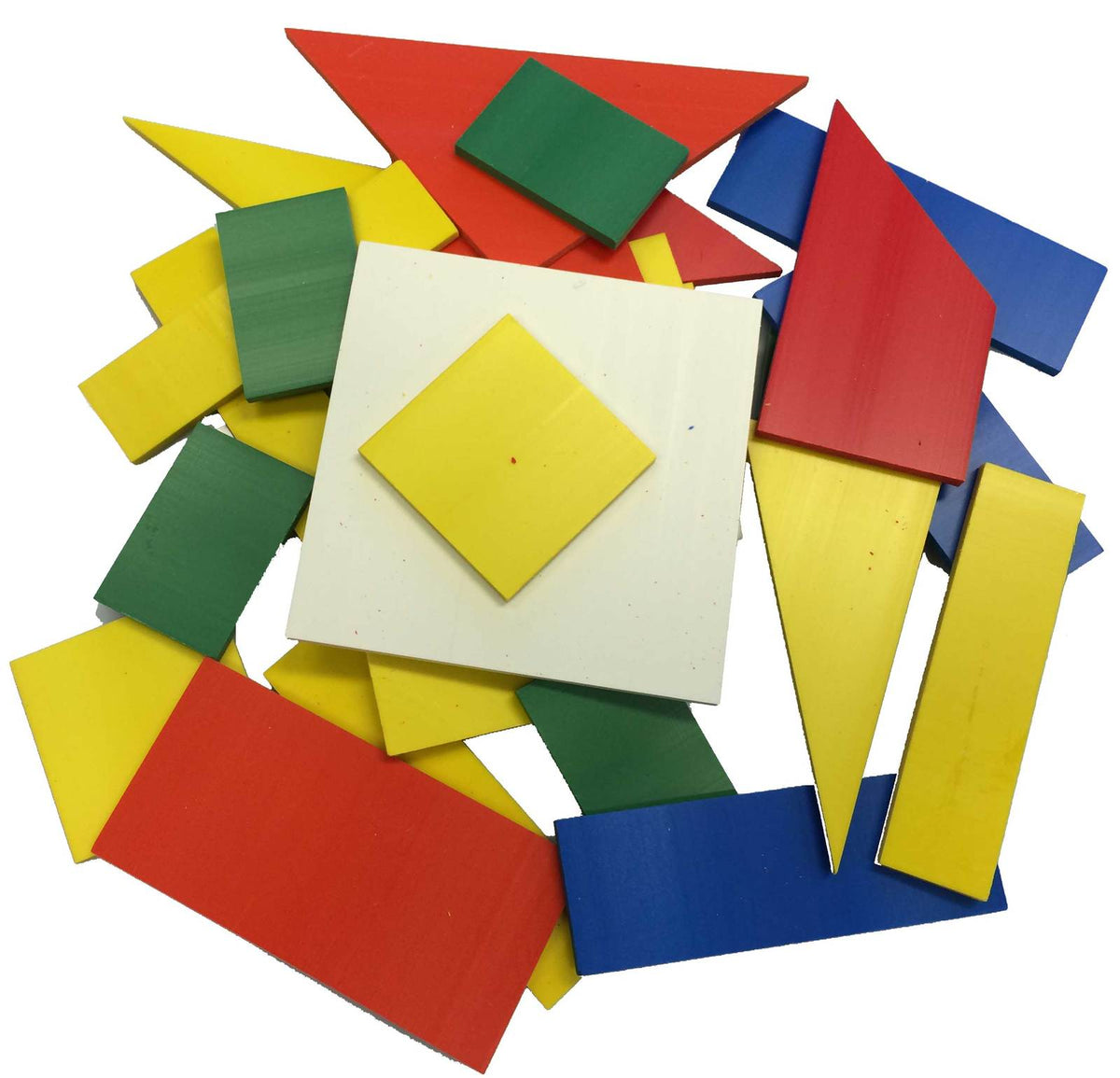 Fractions 6 Colour Fraction Tile Shape Set | Curious Kids Toy Lab